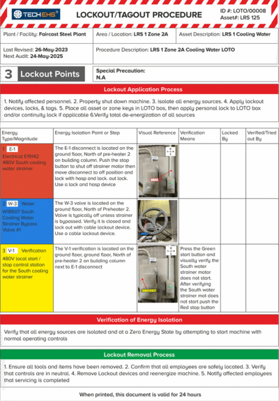 Lockout Tagout (LOTO) Procedure Software | Ensure Safety & Compliance ...